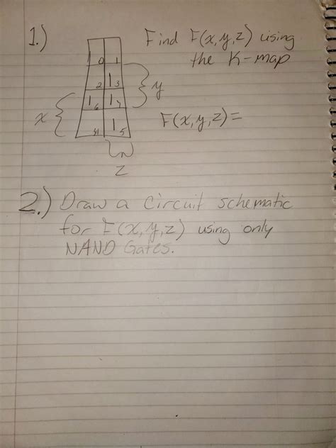 Solved M Find F X Y Z Using The K Map X T F X Y Z Chegg