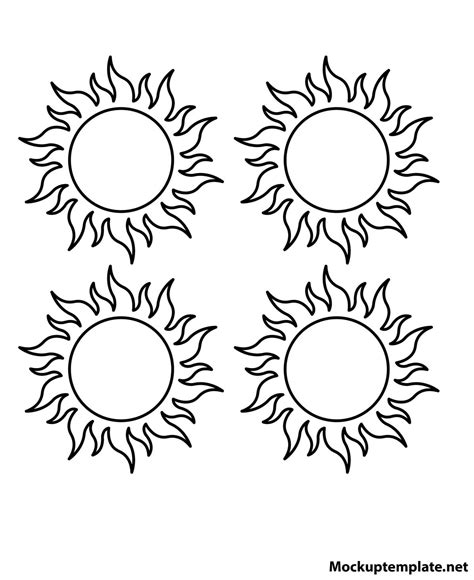 Free Printable Sun Templates 24