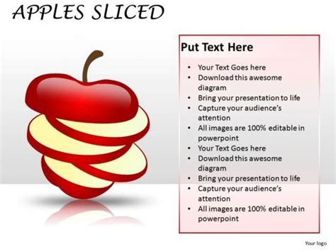 Layers Apples Sliced PowerPoint Slides And Ppt Diagram Templates