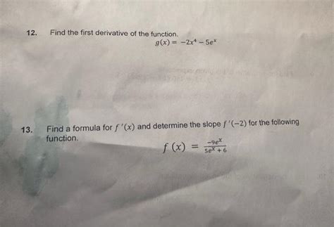 Solved Find The First Derivative Of The Function Chegg