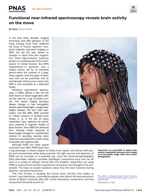 Pdf Functional Near Infrared Spectroscopy Reveals Brain Activity On The Move