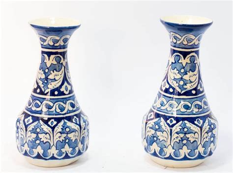 Blue Pottery Vase Medium Size