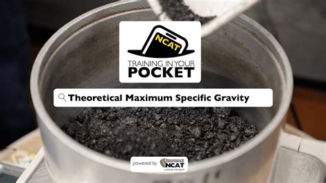 Theoretical Maximum Specific Gravity Gmm Youtube