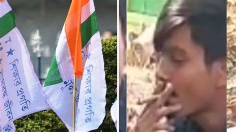 Tmcp Leader অন্যায়ে জিরো টলারেন্স কলেজে গাঁজা সেবনের ভিডিয়ো দেখেই সাসপেন্ড Tmcp নেতা