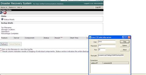 Ccm Backup Not Responding Cisco Community