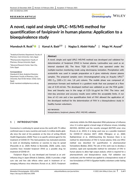 pdf a novel rapid and simple uplc ms ms method for quantification of