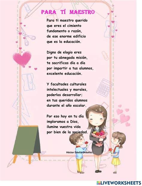 Pinterest Tarjeta De Feliz Día Del Maestro Carta Para El Día Del