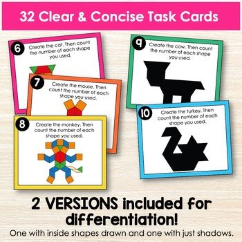 Composite Shape Task Cards For First Grade Pattern Block Task Cards