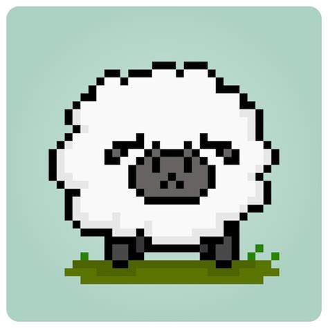 Minecraft Sheep Pixel Art