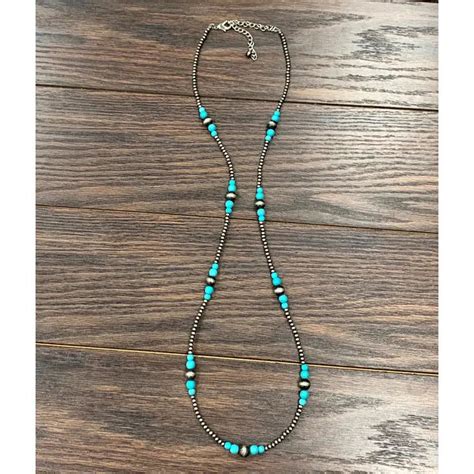 Handmade Navajo Bead Necklace Gorgeous Sorrels