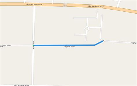 Leghorn Road In Gauteng Walking Map