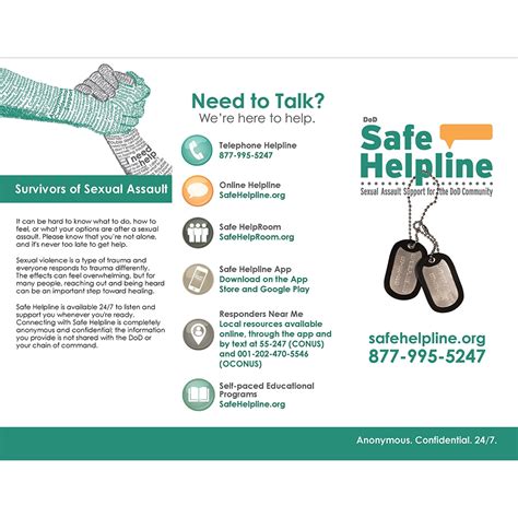 Safe Helpline Brochure Hidden Safe Helpline
