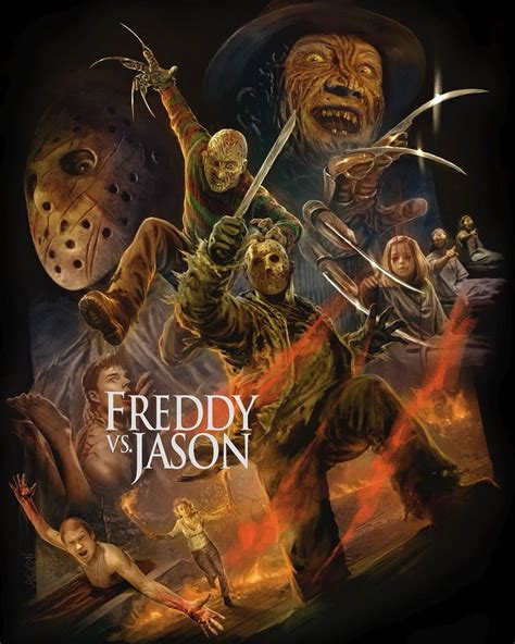 Freddy Vs Jason Tekeningen