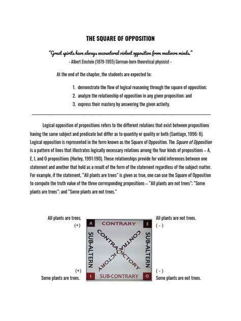 E The Square Pdf Proposition Logic