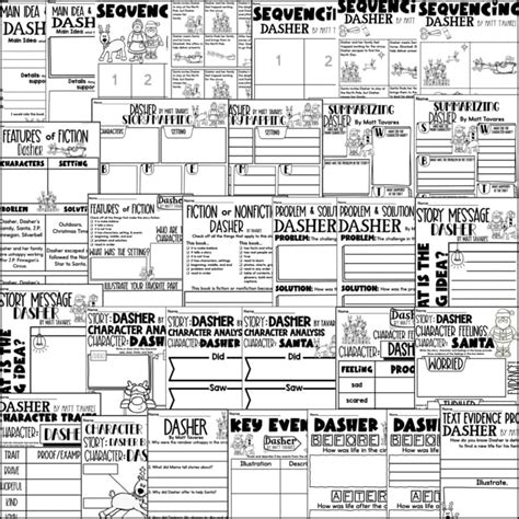 Dasher Christmas Reindeer Read Aloud Book Activities Comprehension And Craft