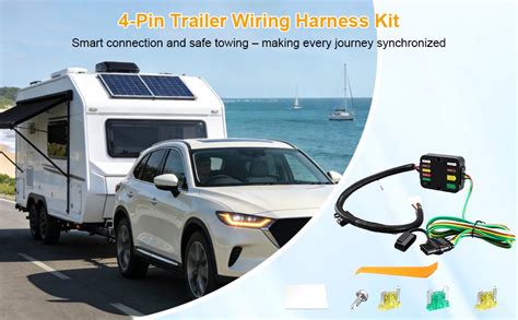 Ochiki 4 Pin Trailer Wiring Harness Kit Compatible With Mazda Cx 90