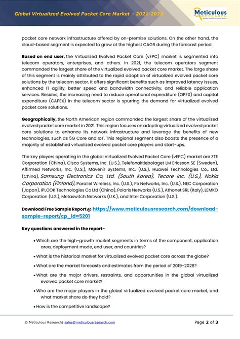 Ppt Virtualized Evolved Packet Core Market Worth 1705 Billion By
