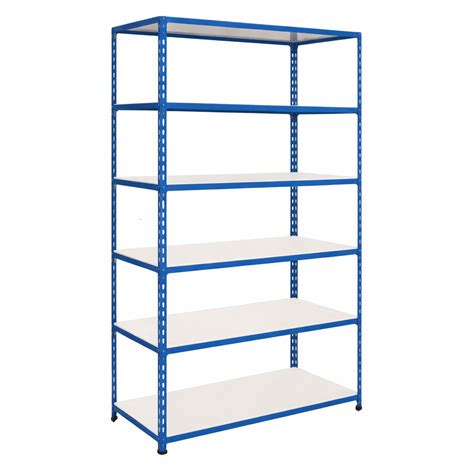 1x Storalex Sx200 Melamine Shelving 1830mm High 200kg Blue Tufferman