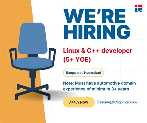Tcognition On Linkedin Linux C Developer Hiringnow Linuxdeveloper Cplusplus