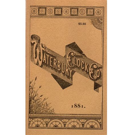 Waterbury Clock Catalog Catalog Library