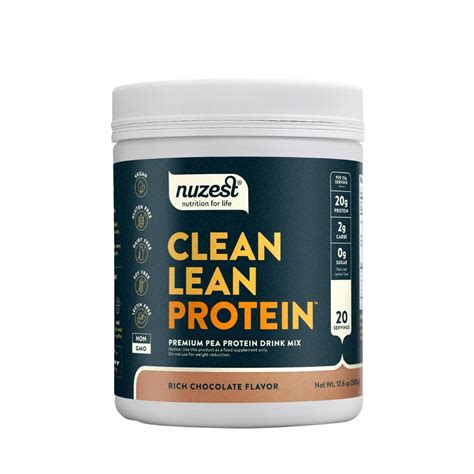 Nuzest Clean Lean Protein Chocolate Plant Based Pea Protein Powder