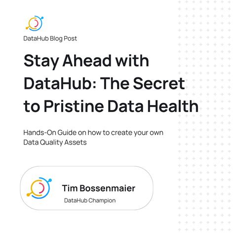 Take Control Of Your Data Quality With Datahub Datahub