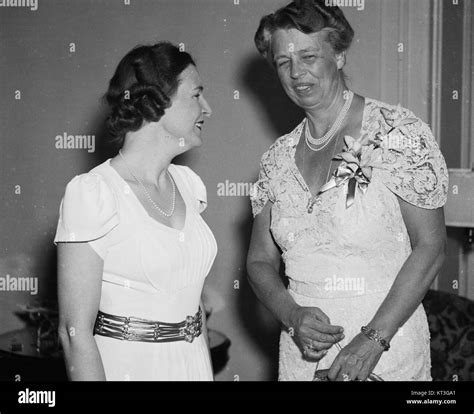 This Image Shows A Cropped Photograph Of Frances Eileen Dewey And Eleanor Roosevelt Two