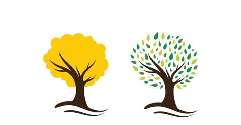 Modern Concept Design Tree Logo V TemplateMonster