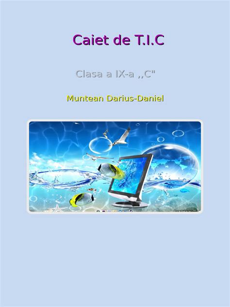 Caiet De Tic Muntean Darius Daniel Microsoft Word Pdf