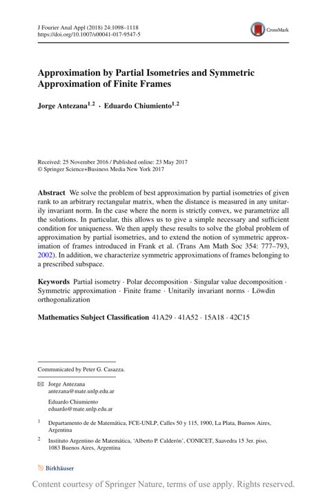 Approximation By Partial Isometries And Symmetric Approximation Of