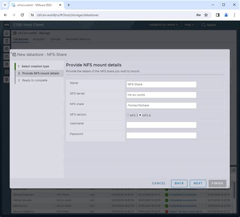 Vmware Esxi 8 Add Datastore Nfs Server World
