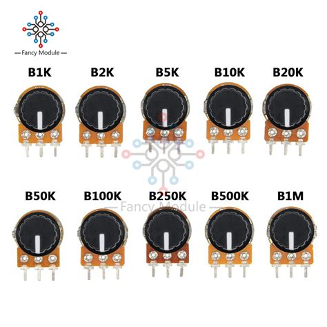 5 Teile Los Potentiometer Widerstand 1k 5k 10k 20k Grandado