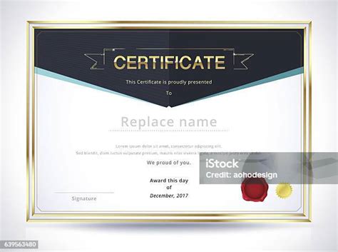 상호 교차 인쇄 스케일이 있는 디플로마 인증서 템플릿 디자인 증명서에 대한 스톡 벡터 아트 및 기타 이미지 증명서 형판 0명 Istock