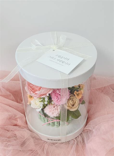 어버이날 스승의날 선물 비누꽃원형 케익상자 센터피스 용돈박스 경상남도 양산시 물금읍 비즈프로필