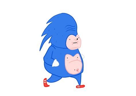 Fat Sonic By Megsartadventures On Deviantart