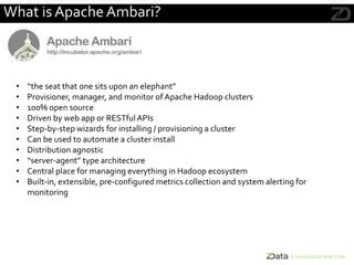 ZData Inc Apache Ambari Overview PPTX