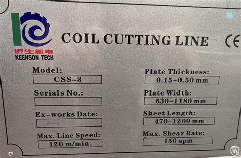 Keenson CSS Cut To Length Line Cazander
