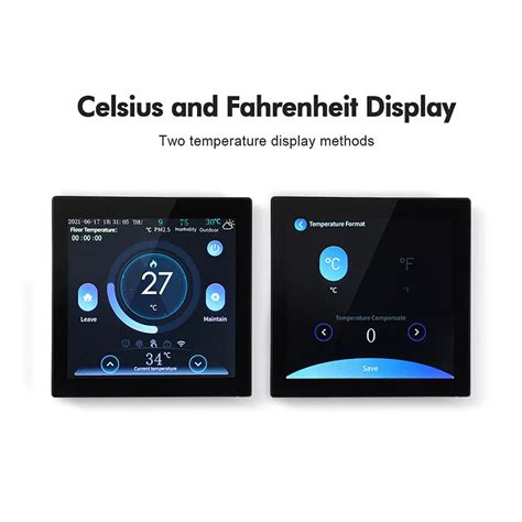 Tuya WiFi Smart Thermostat LCD Touch Screen Electric Floor Water Heating Temperature Controller