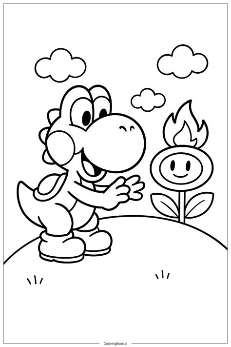 48 Yoshi Coloring Pages Free Pdf And Png Printables