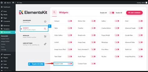 how to create coupon codes in elementor wpmet