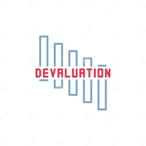 Falling Chart Vector Devaluation Concept Colored Icon Or Sign Stock Illustration Illustration