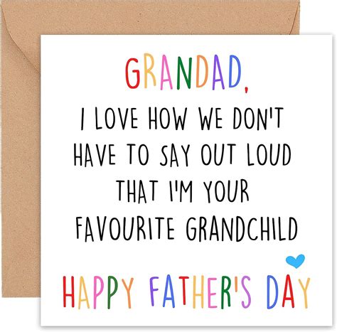 Felbridge Studio Grandad Fathers Day Card Funny Fathers Day Card