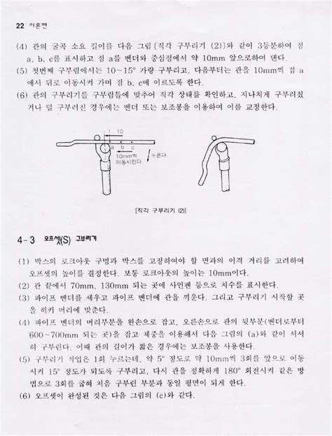 금속관 오프셋 구부리기 전기공사 과제 콩나물대제국