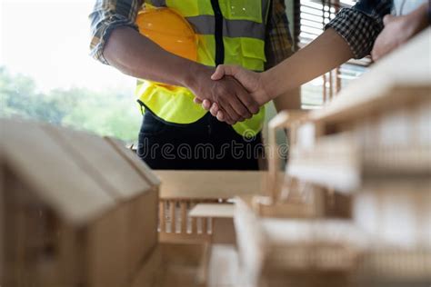 Architect Man Working With Blueprints For Architectural Plan Engineer Sketching A Construction