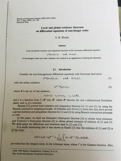 Pdf Local And Global Existence Theorems On Differential Equations Of