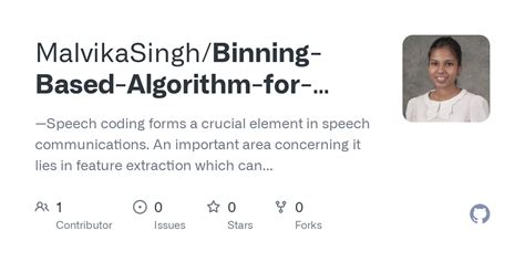 Github Malvikasingh Binning Based Algorithm For Tone Identification