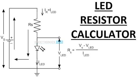Led Resistor Calculator Need For Series Resistor Equation Example