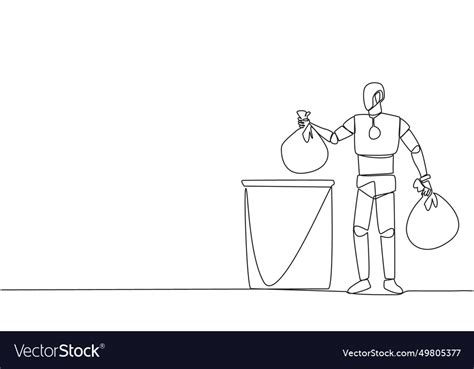 Single Continuous Line Drawing Robot Puts Vector Image