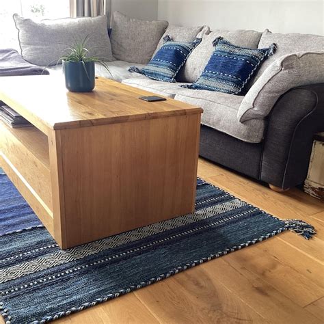 Rainbow Chunky Wool Loop Rug Hand Knotted Multi Coloured Soft Funky Rug Customization